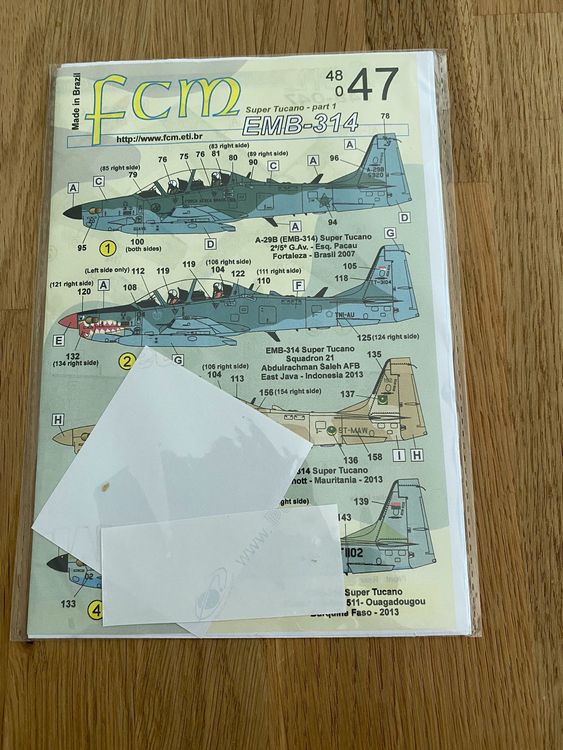 1/48 EMB-314 SUPER TUCANO PART 1 DECALS (Gebraucht) in für CHF 9.5 ...