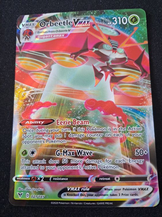 Orbeetle vmax full art - vivid voltage (Gebraucht) in Fribourg für CHF ...
