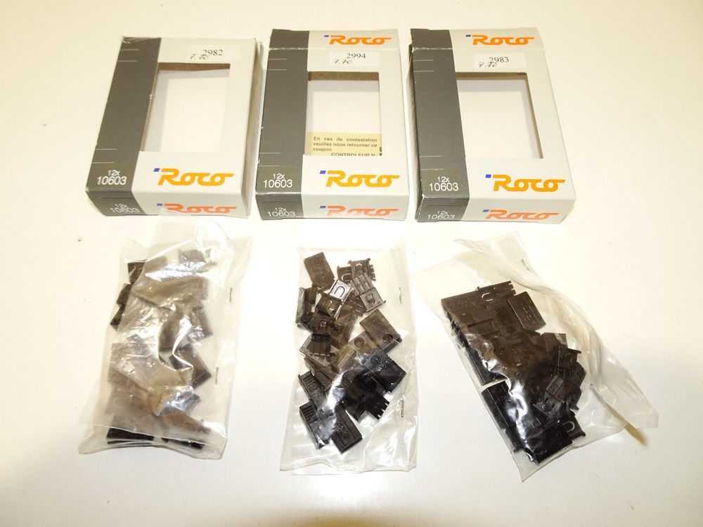 3 Pack a 12 St. Roco 3-Pol Stecker für Flachbandkabel 10603 (Neu ...