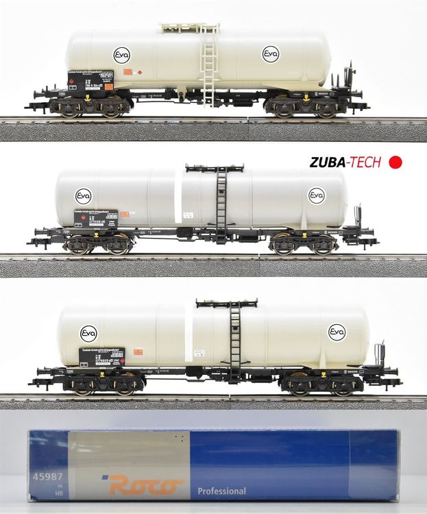 Roco 45987 Kesselwagen-Set 3-tlg DB OVP (Neu (gemäss Beschreibung)) in ...