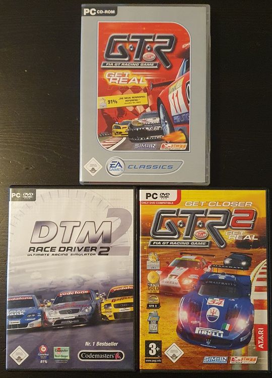 PC Spiel GTR & GTR 2 + DTM 2 (Gebraucht) in Amriswil für CHF 6.95 – mit Lieferung auf Ricardo kaufen