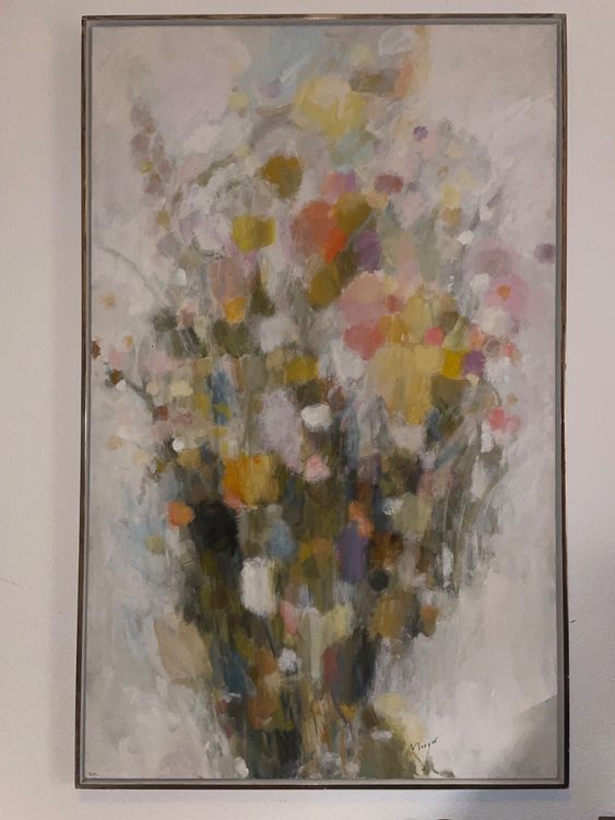 Grosses Ölgemälde Blumen Bouquet Signiert gerahmt (Gebraucht) in Cham für CHF 5500 – nur ...