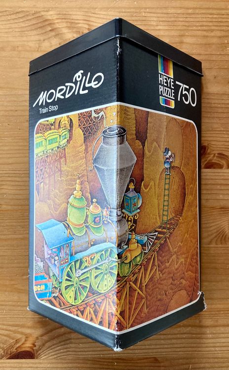 Rarität: Mordillo-Puzzle 750 „Train Stop“ (Heye, 1974) (Gebraucht) in ...