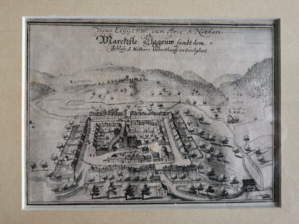 Merian-Stich des Zürcher Landstädtchens Elgg (Gebraucht) in Uster für ...