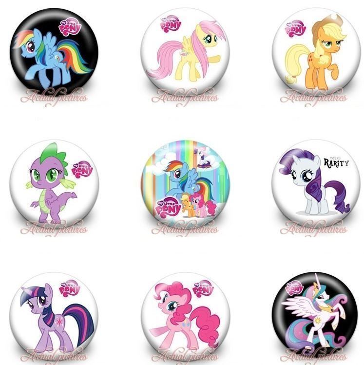 Little Pony: 9 pins/badges avec goupille (Neuf avec emballage d'origine ...