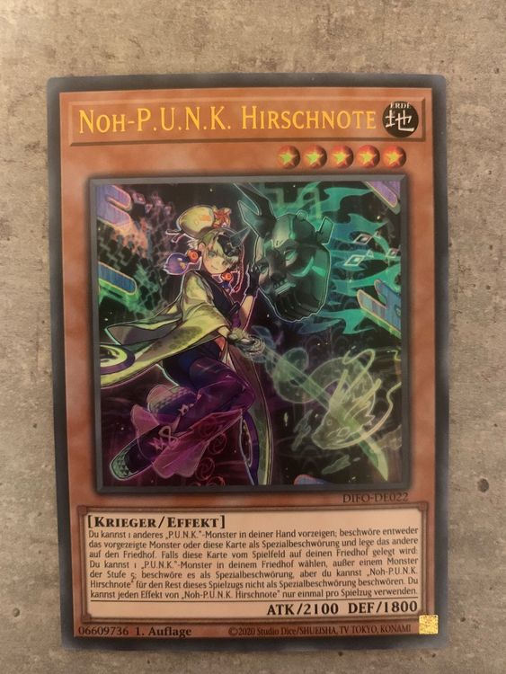 Noh-P.U.N.K. Hirschnote, DIFO-DE022, Ultra Rare (Neu (gemäss ...
