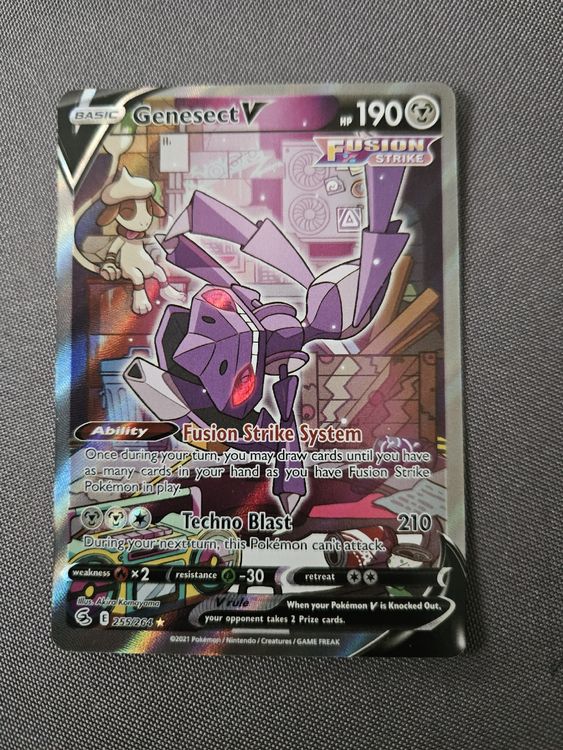 Pokemon Genesect V AR 255/264 Fusion Strike EN Ab 1 fr | Kaufen auf Ricardo