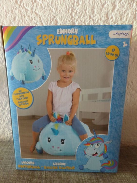 Sprungball Einhorn 45-50 cm Hopperball (Neu und originalverpackt) in ...