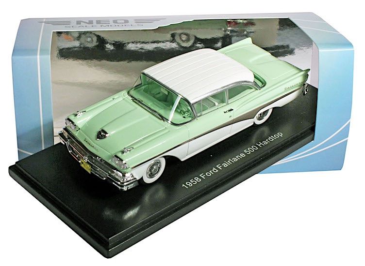 1:43 Neo Scale Models - Ford Fairlane 500 Hardtop 1958 (Neu und ...
