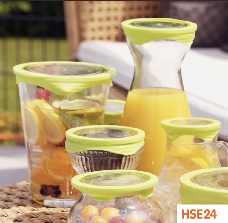 HSE24 Cucinella Clever Lock Deckel 8er Set lila (Neu und ...