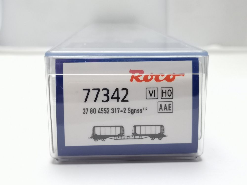 Roco H0 77342 Containertragwagen Sgnss AAE | Kaufen auf Ricardo