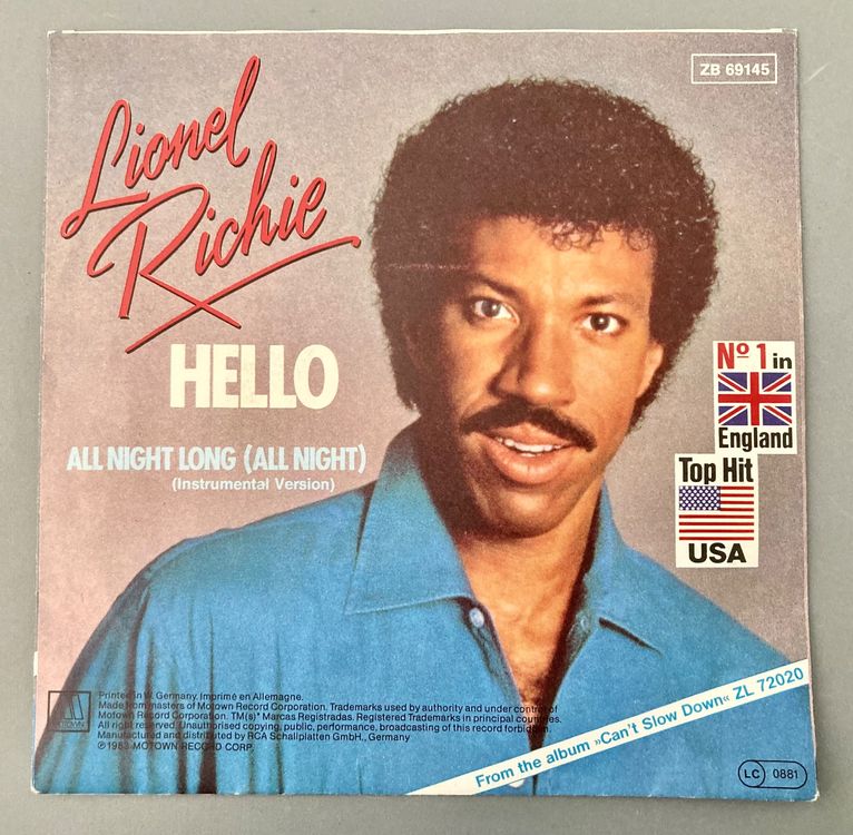 LIONEL RICHIE - HELLO (Gebraucht) in Poliez-Pittet für CHF 3 – mit ...