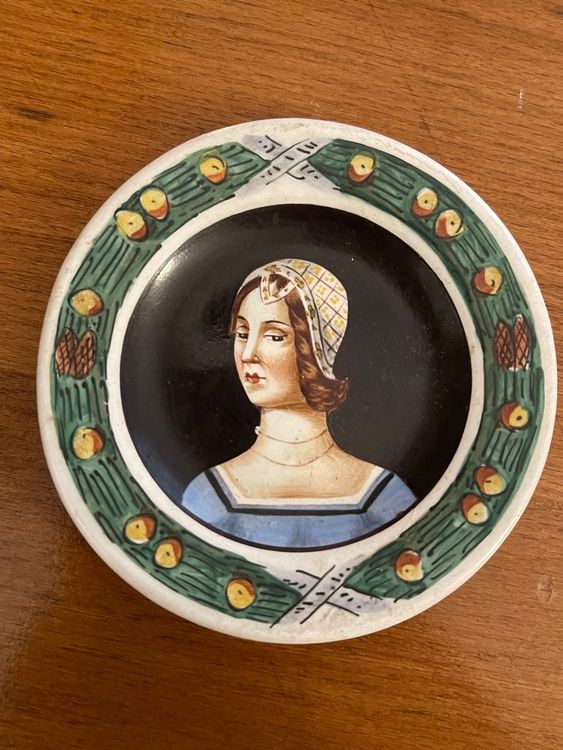 Miniatur Teller mit Portrait Handbemalt | Kaufen auf Ricardo