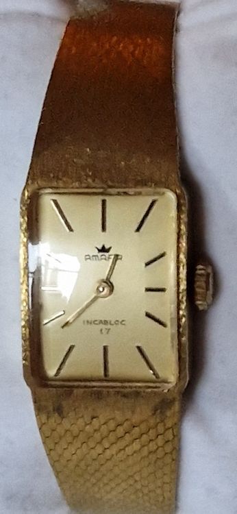 Amara Damenuhr Incabloc klassisch, edel, sehr schön RARITÄT | Kaufen ...