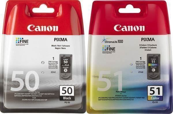 Canon black PG-50 + color, CL-51 Patronen, Duopack, TOPPREIS (Neu und ...