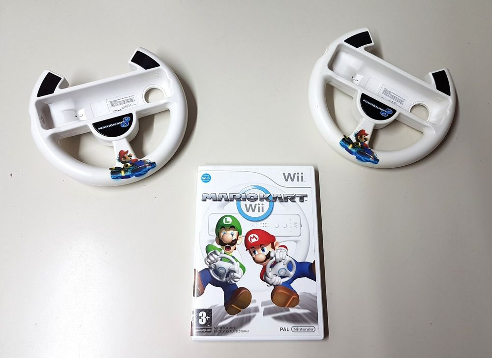 Mario Kart mit 2 Lenkrad für Wii Rennspass garantiert (Gebraucht) in ...