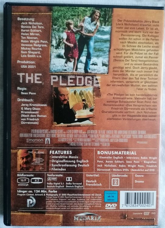 The Pledge - Das Versprechen - DVD - Jack Nicholson | Kaufen auf Ricardo