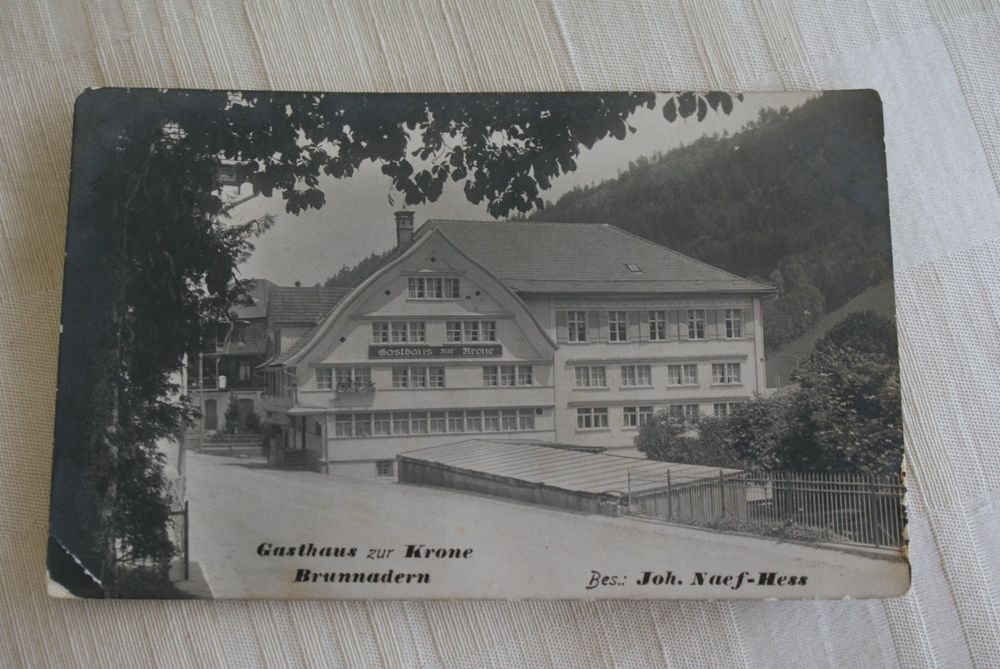 AK Brunnadern, Gasthaus zur Krone, Neckertal (Gebraucht) in Herisau für CHF 2.9 – mit Lieferung ...