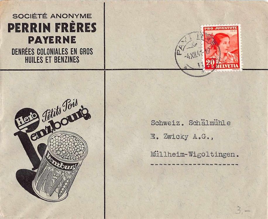 Illustr. WERBEBRIEF PERRIN FRERES HERO 1941 (Gebraucht) in Lufingen für CHF 4.5 – mit Lieferung ...