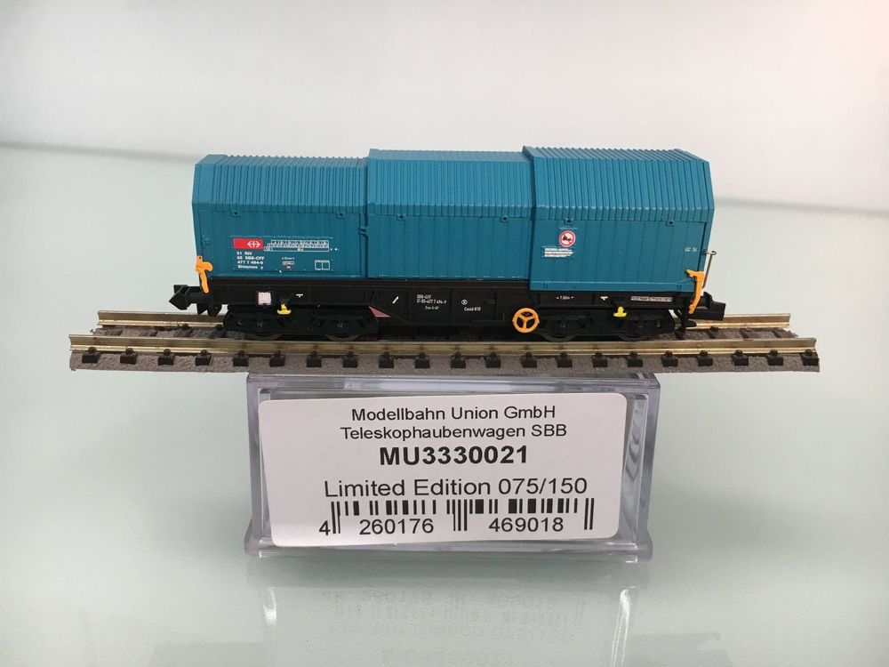 MU3330021 SBB Teleskophaubenwagen türkis | Kaufen auf Ricardo
