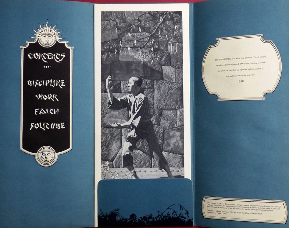 TIM CONRAD RARE 1982 ART PRINT NIGHTMARES PORTFOLIO SIGNED (Neu (gemäss ...