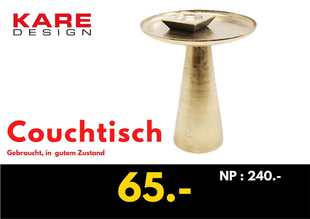 Beistelltisch Gold KARE DESIGN (Gebraucht) in für CHF 65 – nur Abholung ...