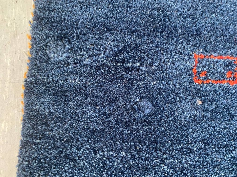 IKEA Teppich Indo Gabbeh blau 170x240 L 5510 | Kaufen auf Ricardo