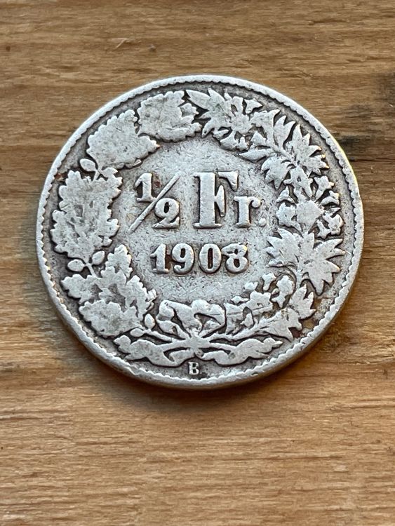 Monnaie Suisse 🇨🇭 1908 1/2 franc | Kaufen auf Ricardo