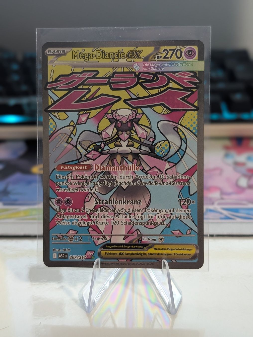 Mega Diancie ex (ASC 267) Erhabene Helden DE (Neu (gemäss Beschreibung ...