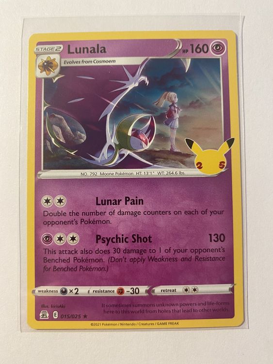 Pokemon Lunala 015/025 Celebrations EN | Kaufen auf Ricardo
