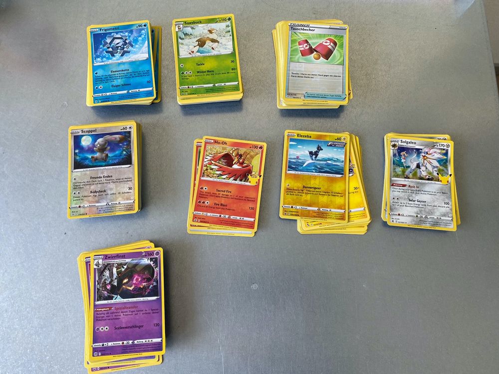 285 Pokémon Sammlerkarten Sammlung Set Pokémonkarten Karten (Gebraucht ...
