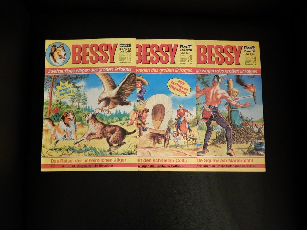 3x Bessy Comics Nrn. 19, 24, 26 (2. Auflage) mit Bügelbild | Kaufen auf ...