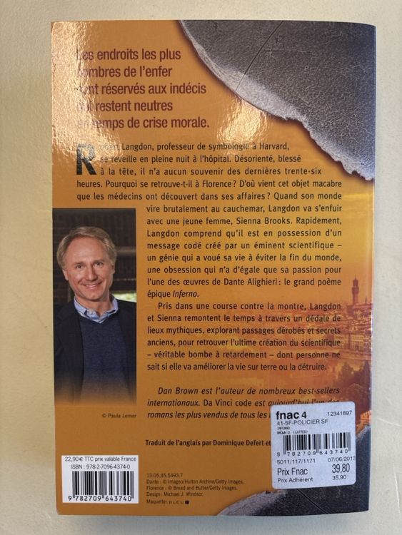 Inferno - Dan Brown - Roman - Thriller - Super Zustand! (D'occasion) à ...