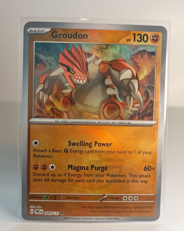Groudon 049/131 Pokeball Pokemon Prismatic Evolutions PRE EN (Neu ...