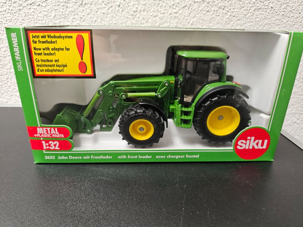 Neu - Siku - 3652 - John Deere mit Frontlader (Neu und originalverpackt ...