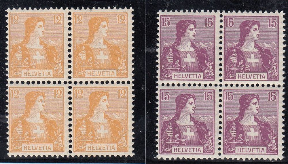 105+106** Viererblock Helvetia, Katalog SBK 2024 Fr. 72.00 | Kaufen auf ...