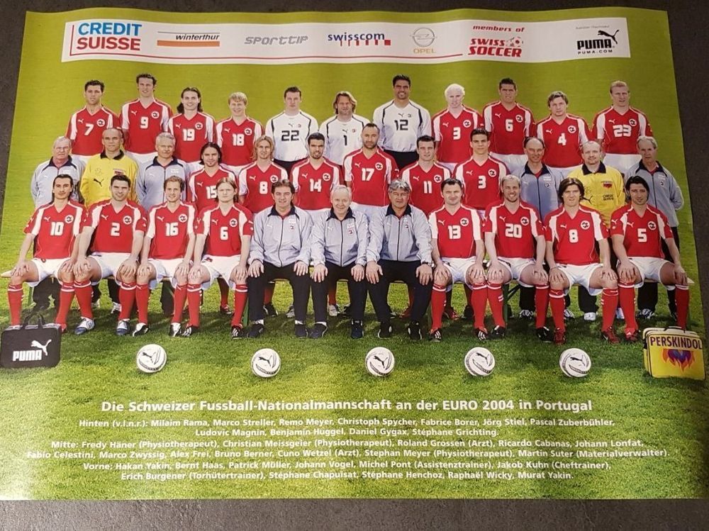 Poster der Schweizer Fussball Nati 2004 (Gebraucht) in Buus für CHF 10 ...