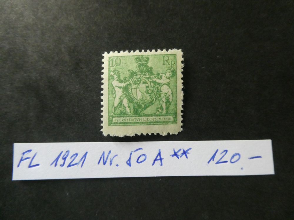 FL 1921 Nr. 50A postfrisch | Kaufen auf Ricardo