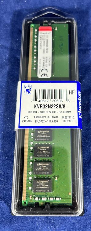 Neu : Kingston ValueRAM 8GB 3200MHz DDR4 | Kaufen auf Ricardo