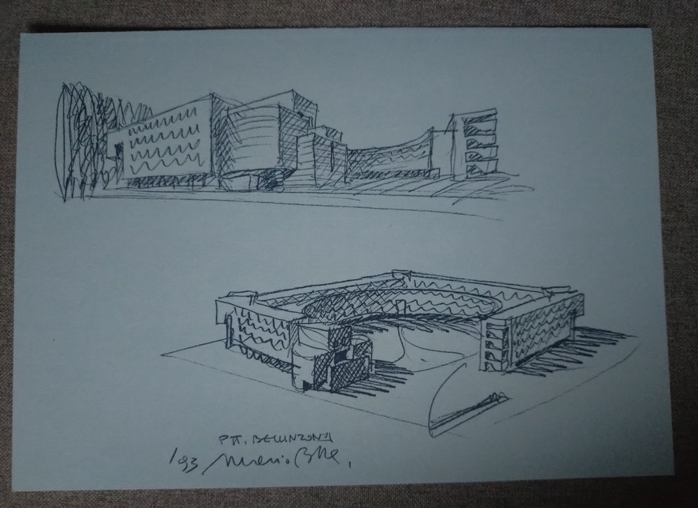 Mario Botta Architektur Skizzen + Briefmarken 1993 (Neu (gemäss ...