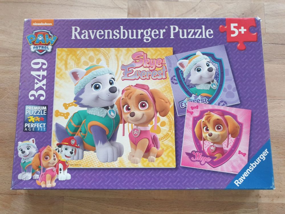 Ravensburger Puzzle Paw Patrol 3x49 Teile Skye & Everest | Kaufen auf ...