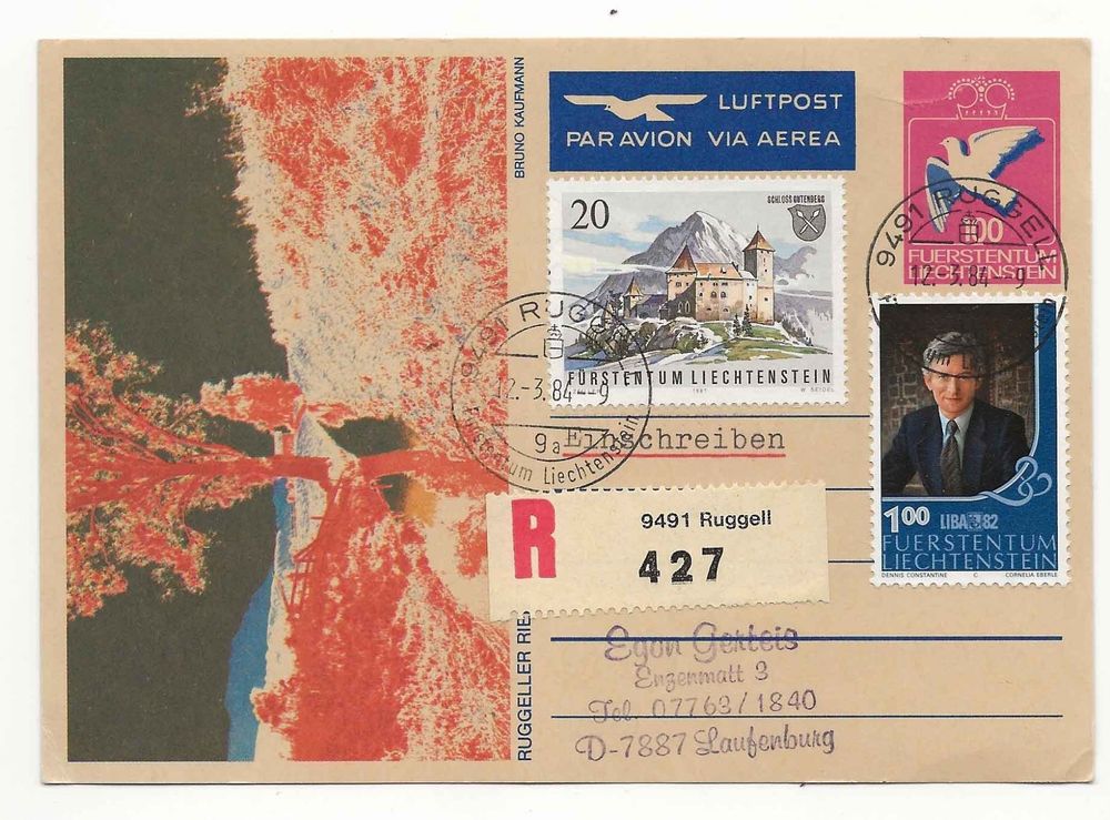 GS Ruggell mit passendem Poststempel pw (Gebraucht) in Aarau für CHF 2 ...