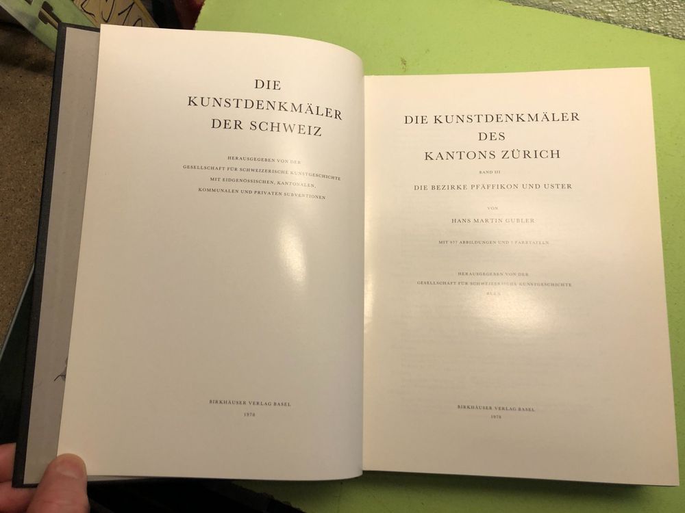 Hans M. Gubler: Die Kunstdenkmäler des Kantons Zürich III (Gebraucht ...