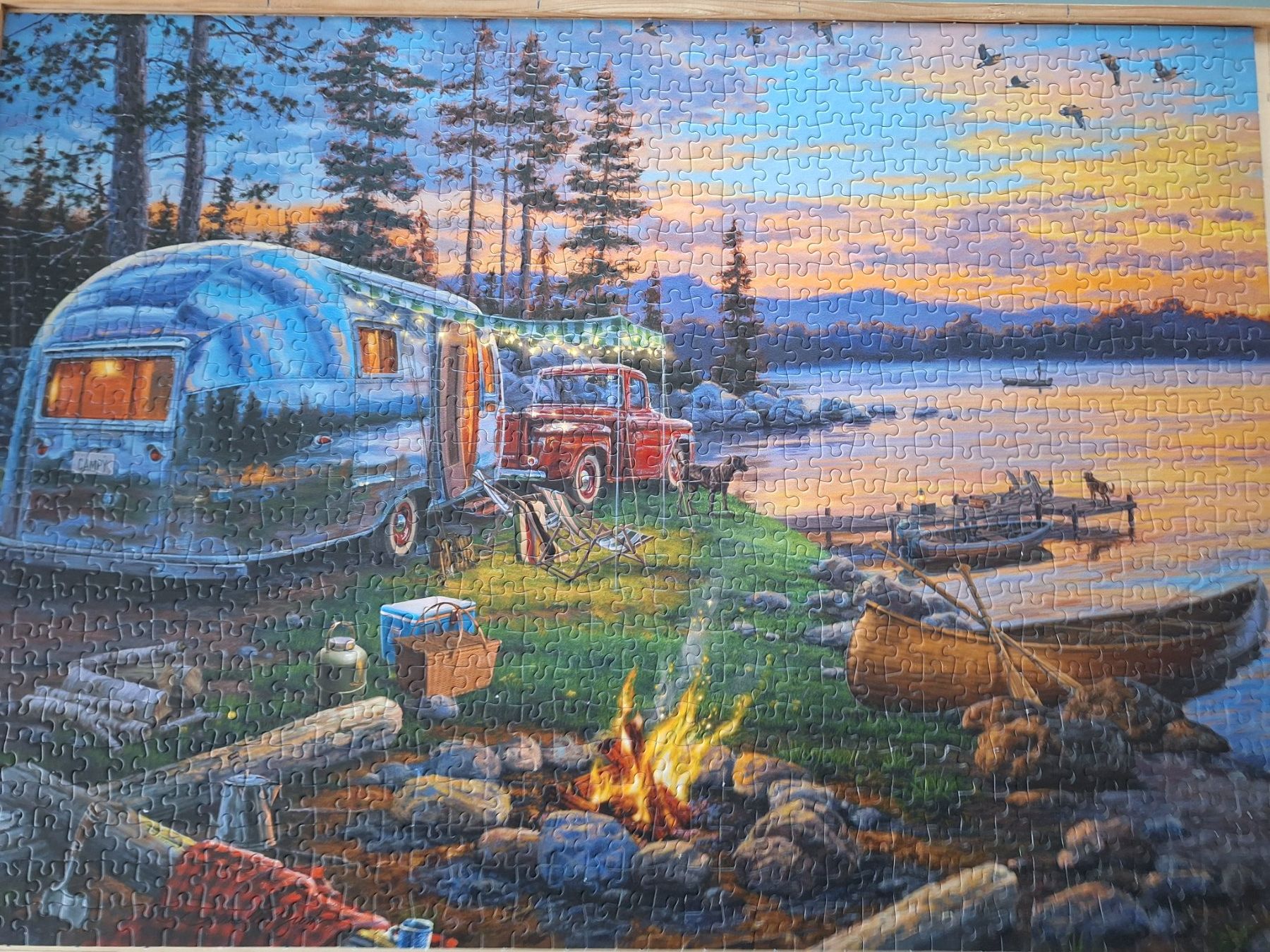 Schmidt Puzzle "CAMPINGIDYLLE AM SEE " (Gebraucht) in Dornach für CHF 8 ...