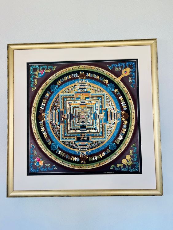 Original handgemaltes Tibetisches Mandala Bild aus Mustang (Gebraucht ...