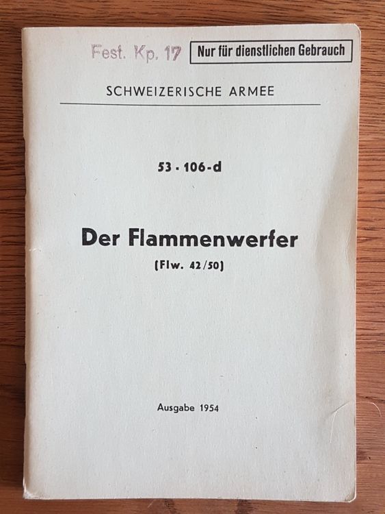 Der Flammenwerfer (Gebraucht) in Balsthal für CHF 9 – mit Lieferung auf ...