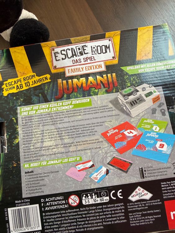 Jumanji Escape Room Family Edition -Top Zustand! (Gebraucht) in ...