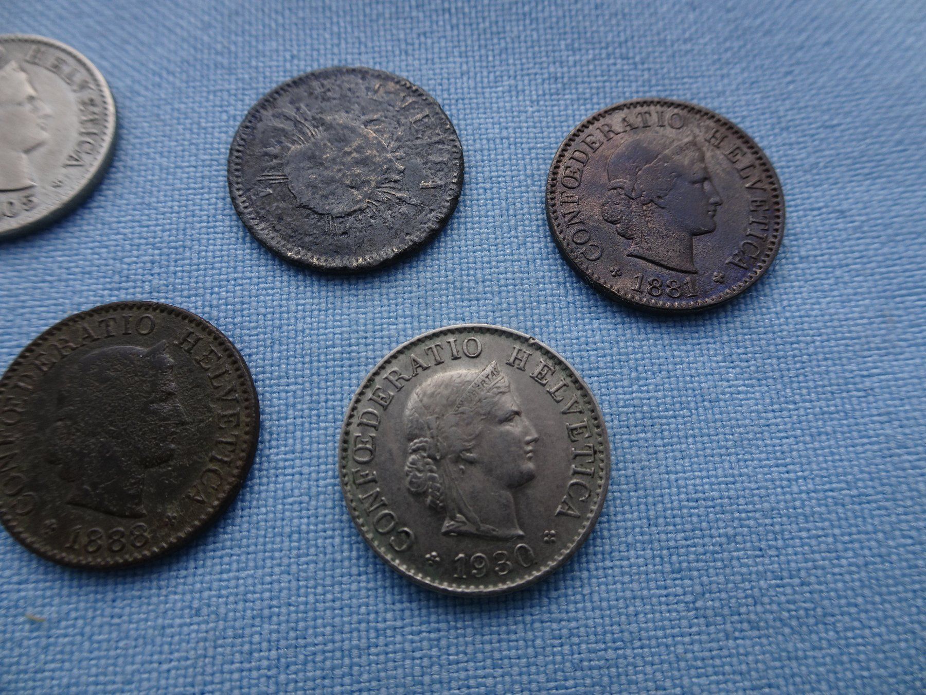 5 x 5 Rappen div. Jahrgänge (Gebraucht) in martina für CHF 10 – mit ...