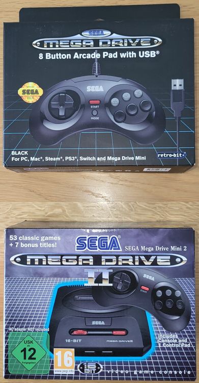 SEGA Mega Drive Mini 2 inkl. Retro-Bit SEGA Mega Drive Pad | Acheter ...