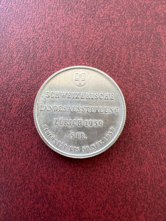 Münze Landesausstellung Zürich 1939 (Gebraucht) in Altdorf UR für CHF 29 – mit Lieferung auf ...
